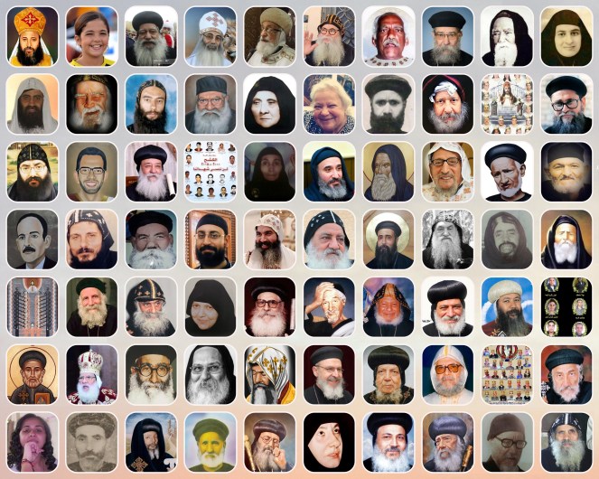 Two printable collages of 70 Coptic saints and 70 EO saints – The Art ...